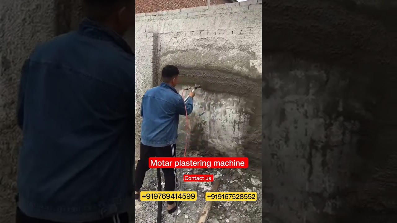 Motar plastering machine only available at TS #construction #putty # ...