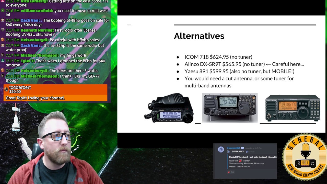 Ham Radio Crash Course 02/01/19 (un-edited) - YouTube