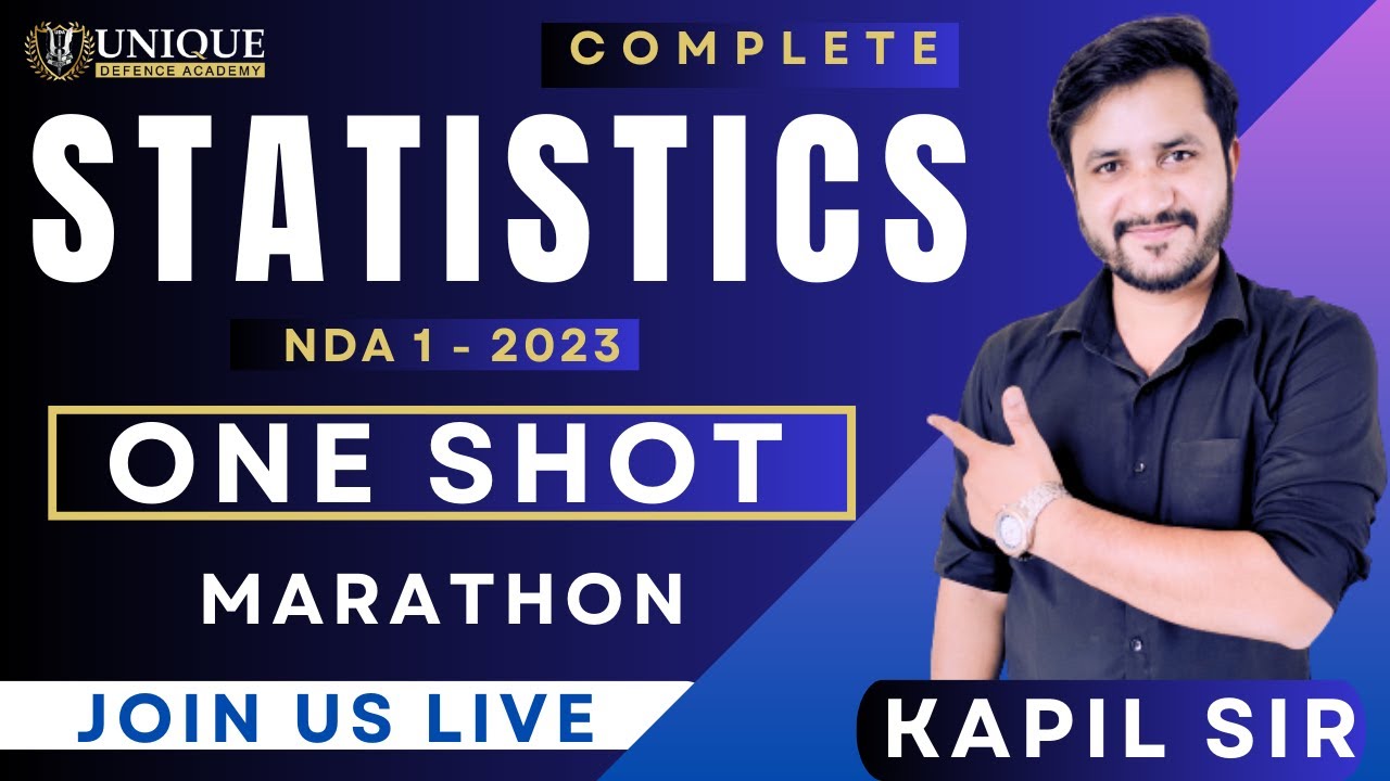 Statistics | One Shot Marathon | NDA Free Live Classes | Unique Defence ...