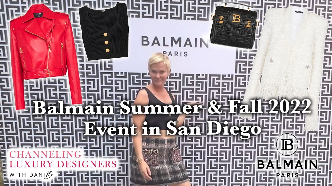 Balmain Fashion Event for Winter 2022 w/ Try On and Commentary! Lots of ...