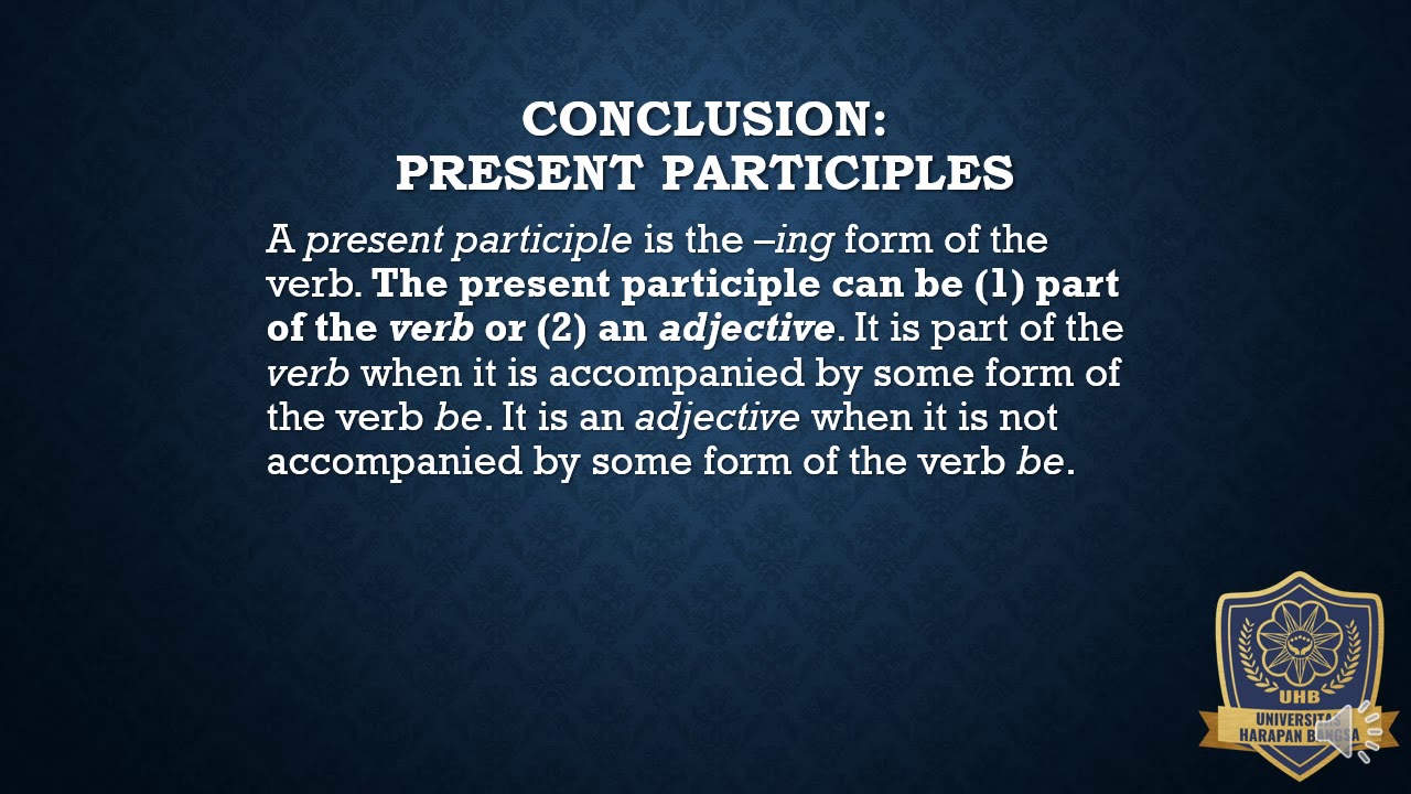 MEETING 5 STRUCTURE 2 PRESENT AND PAST PARTICIPLE - YouTube