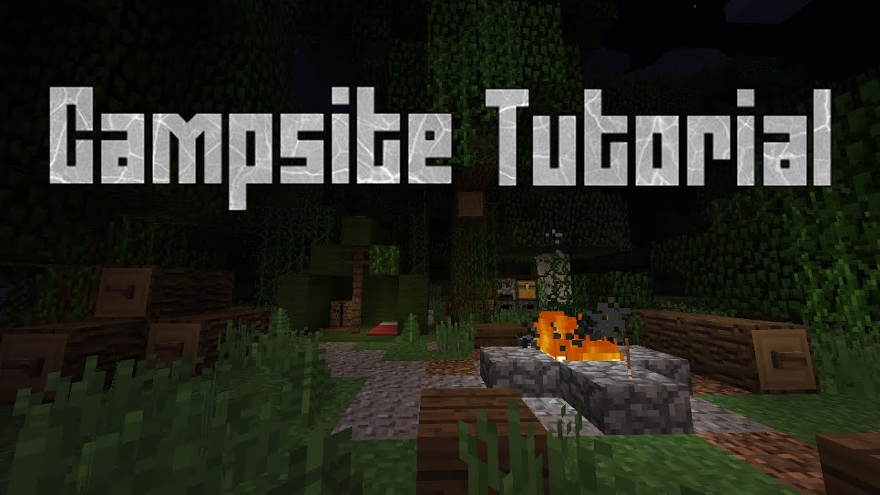 Minecraft Small Camp Site Tutorial - YouTube