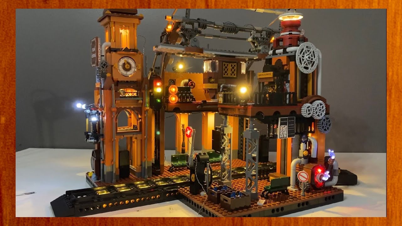 Steampunk train station Funwhole review - YouTube