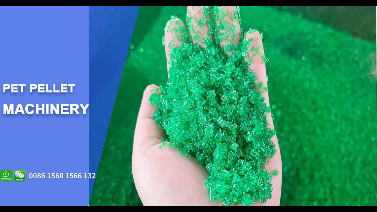 recycling pet plastic pellet pelletizing process machine/peletizadora ...