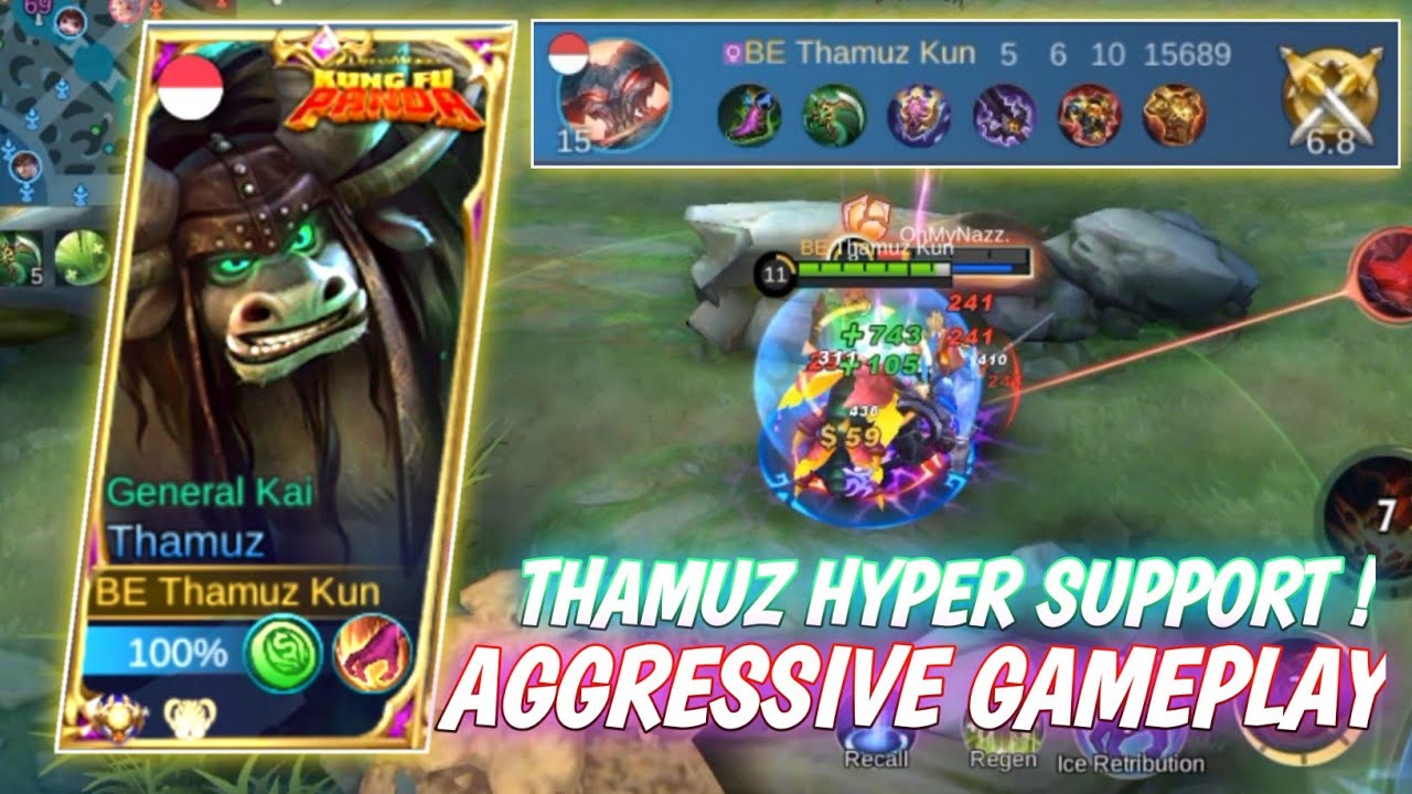 THAMUZ HYPER AGGRESSIVE GAMEPLAY | THAMUZ BEST BUILD 2022 - MOBILE ...