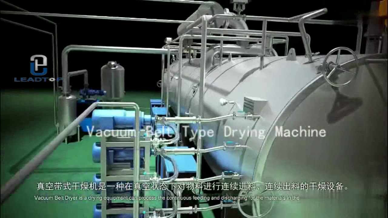 LTVBD-Series Vacuum Belt Drying Machine Continuous Drying Machine - YouTube