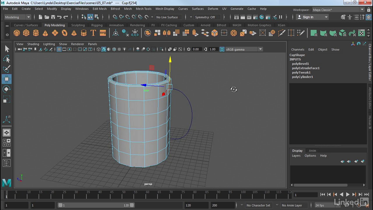 040 Extrude along a path - YouTube