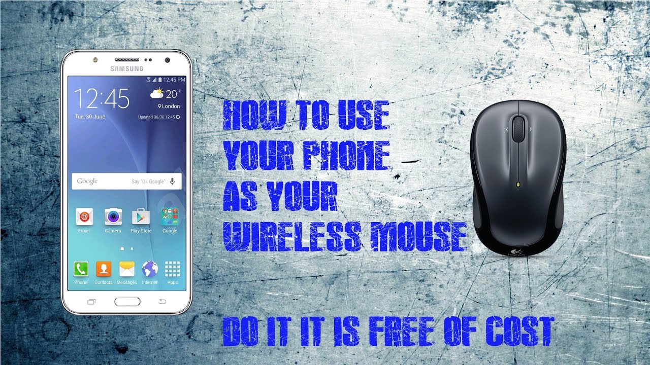 How To ? Use Mobile As An Wireless Mouse - For Pc - YouTube