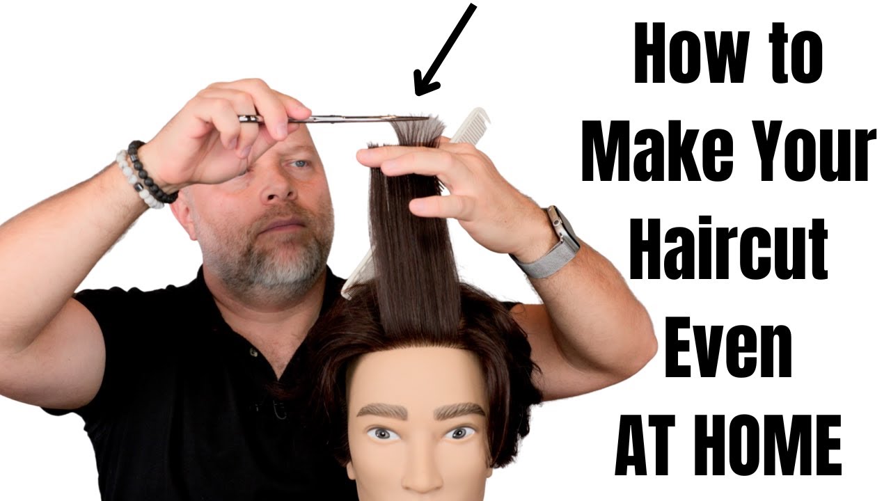 How to Make your Haircut Even at Home - TheSalonGuy - YouTube