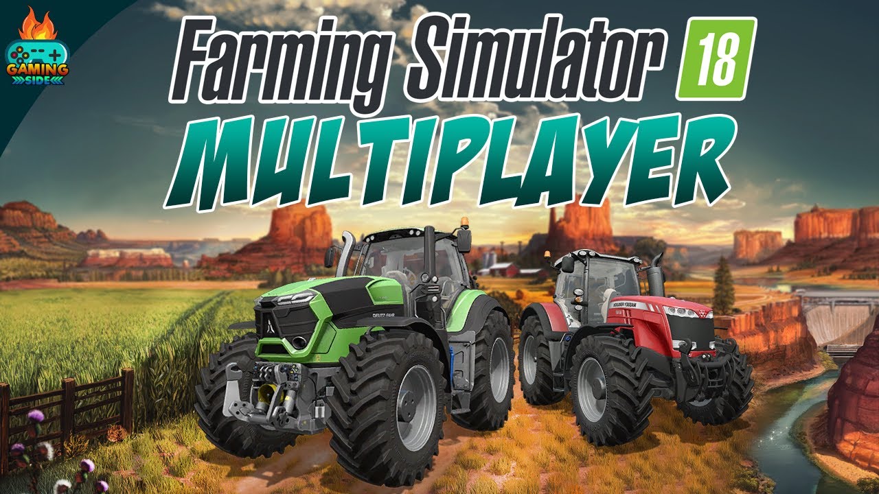 Lets Play Multiplayer | Farming Simulator 18 | Making Bales! - YouTube