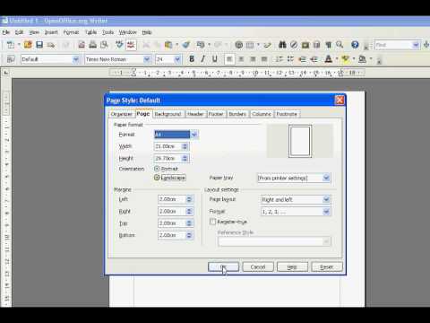 How To View Page In Landscape Openoffice Calc