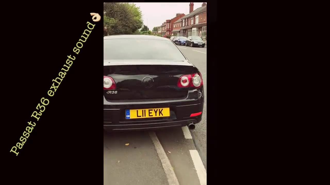 Vw Passat r36 r32 exhaust sound Volkswagen v6 3.6 Golf r - YouTube