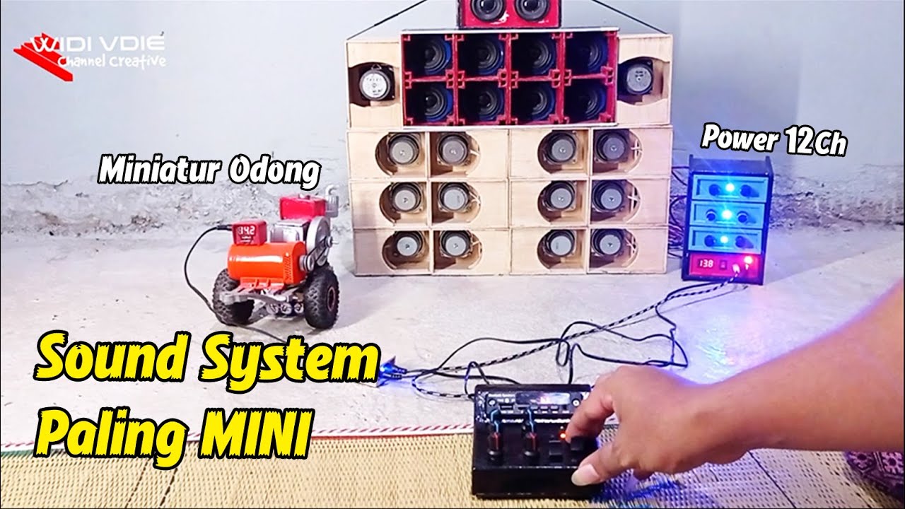 Diy Miniatur Sound System - Test Sound Balap Terkecil - YouTube