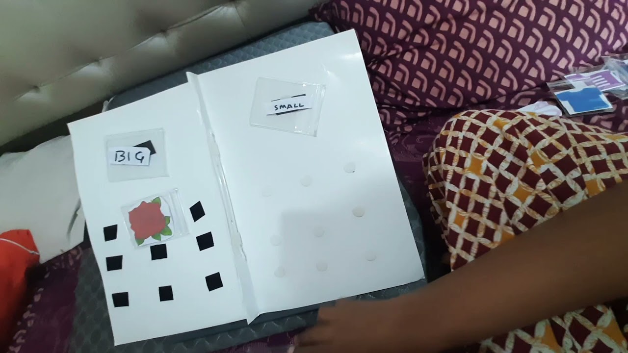 learning big and small concept (flash card method) - YouTube