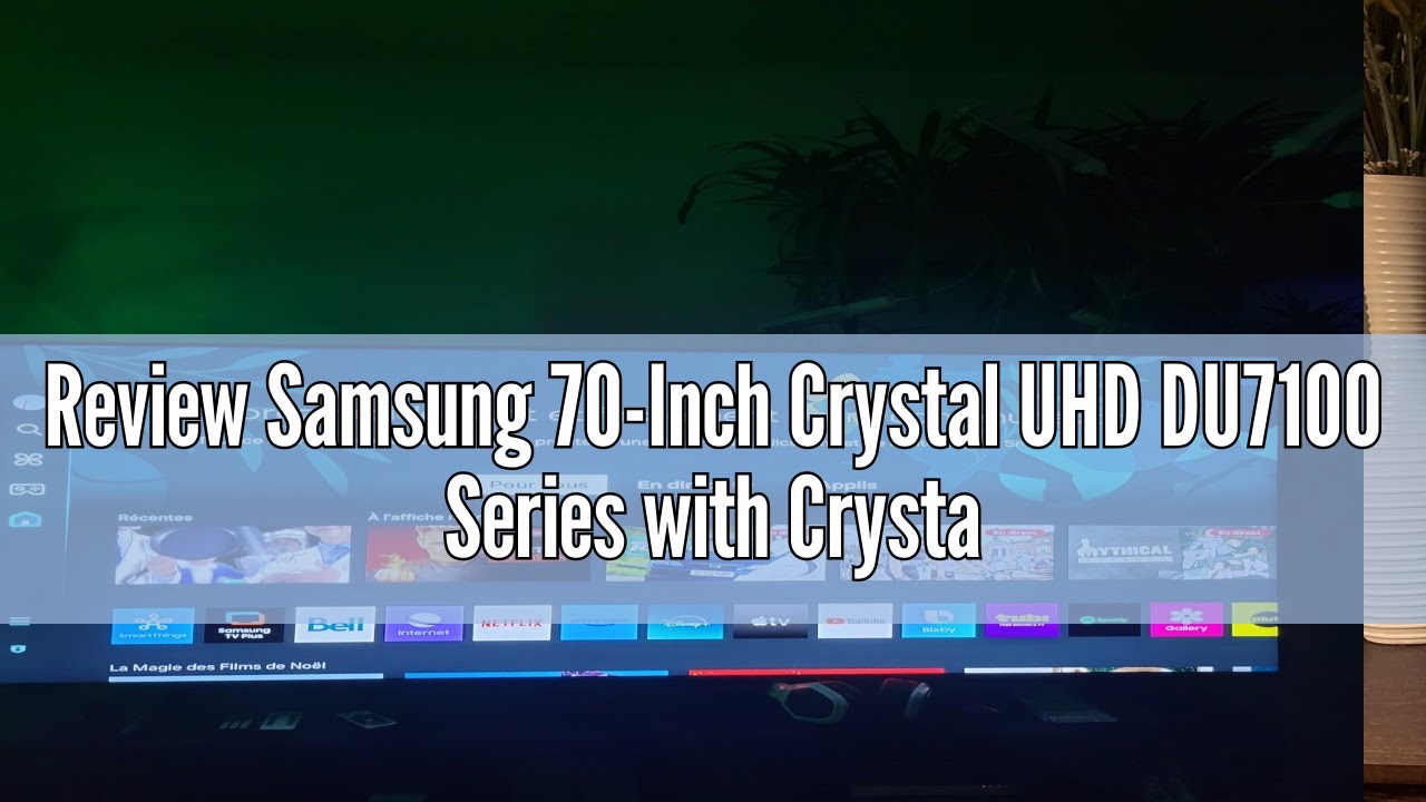 Review Samsung 70-Inch Crystal UHD DU7100 Series with Crystal Processor ...