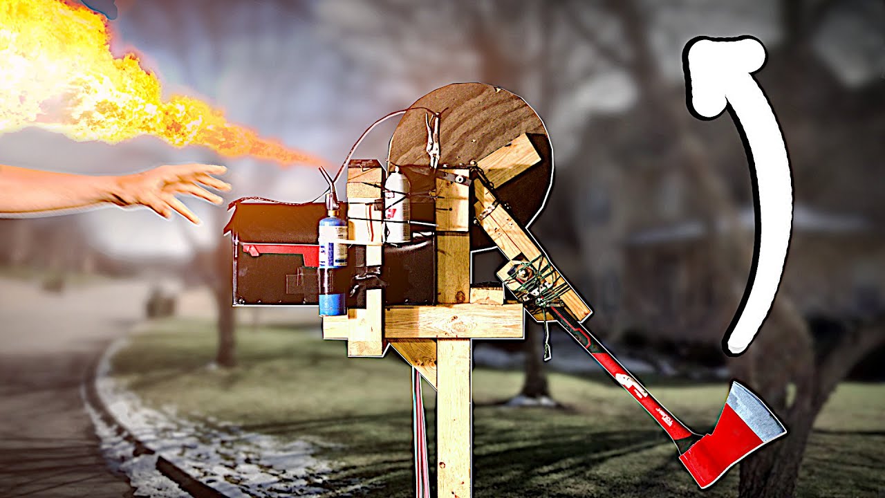 AXE killer mailbox (for package theives) - YouTube