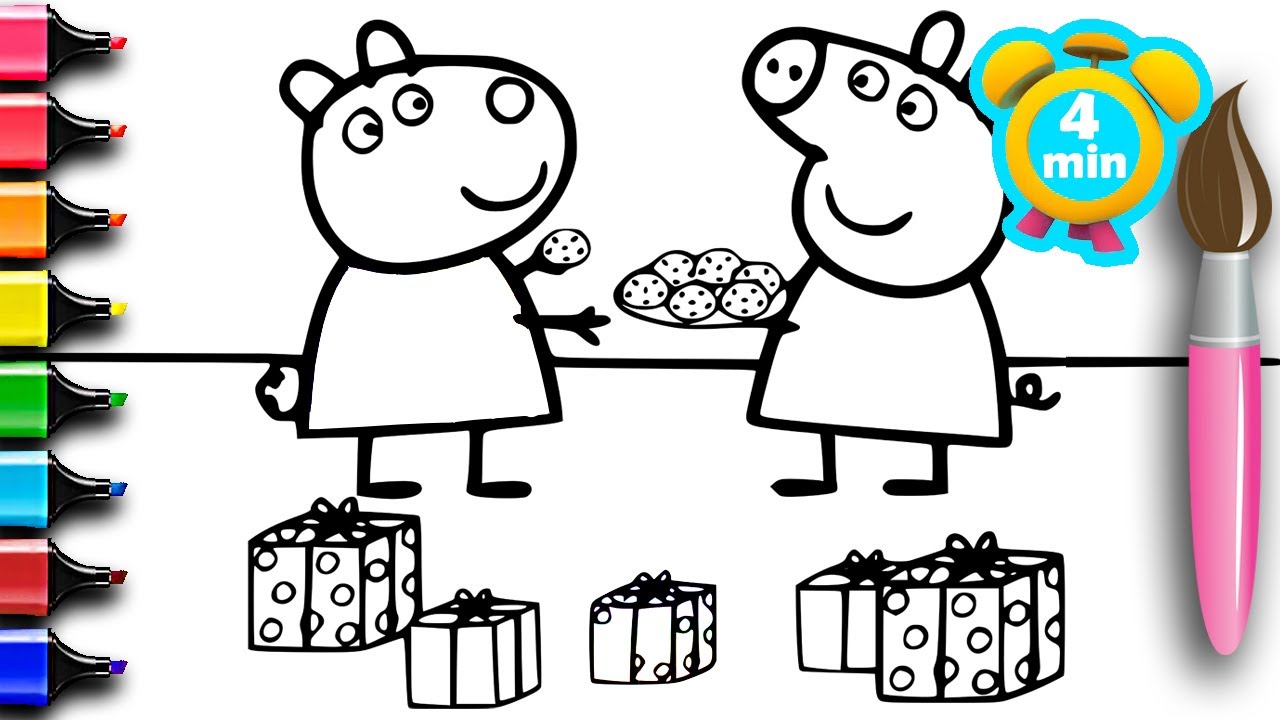 HOW TO DRAW PEPPA PIG AND SUZY - YouTube