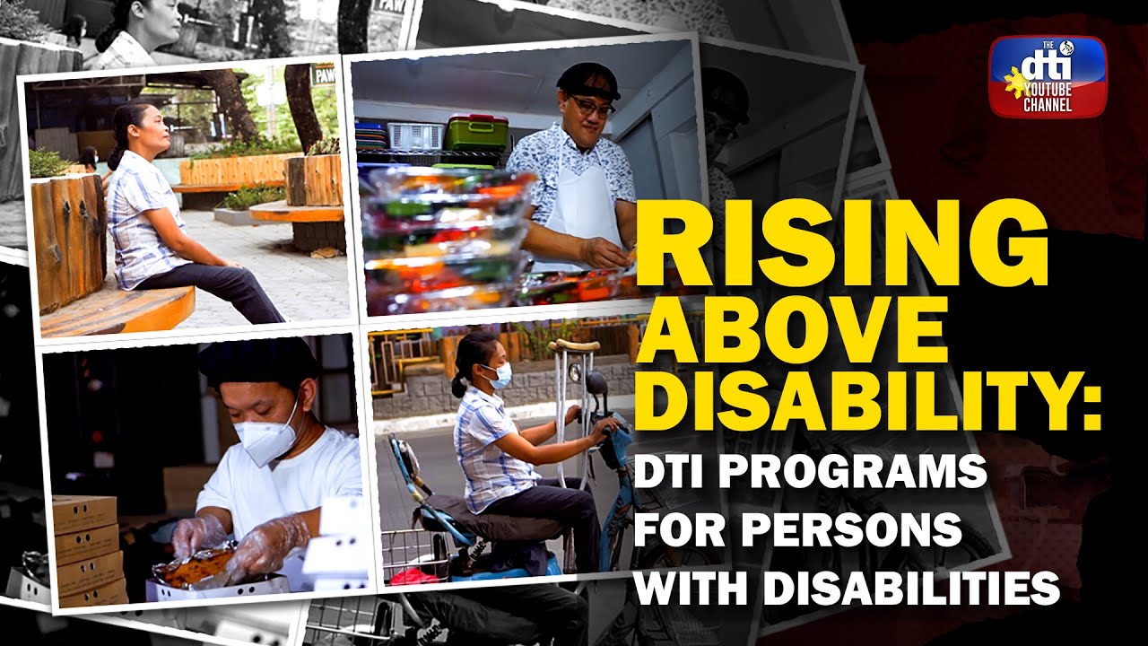 Rising Above Disability: DTI Programs for Persons with Disability - YouTube