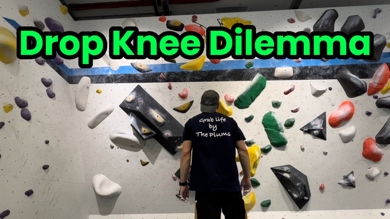 Drop Knee Difficulty On This Challenging V7 Boulder Climb - YouTube