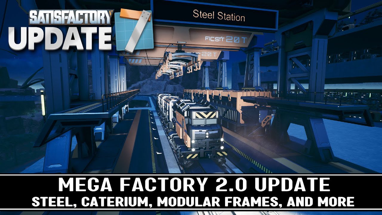 Steel, Caterium, Modular Frames and more - Satisfactory Mega Factory 2. ...