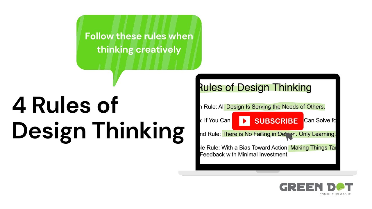Design Thinking Rules for Unleashing Creative Potential - YouTube