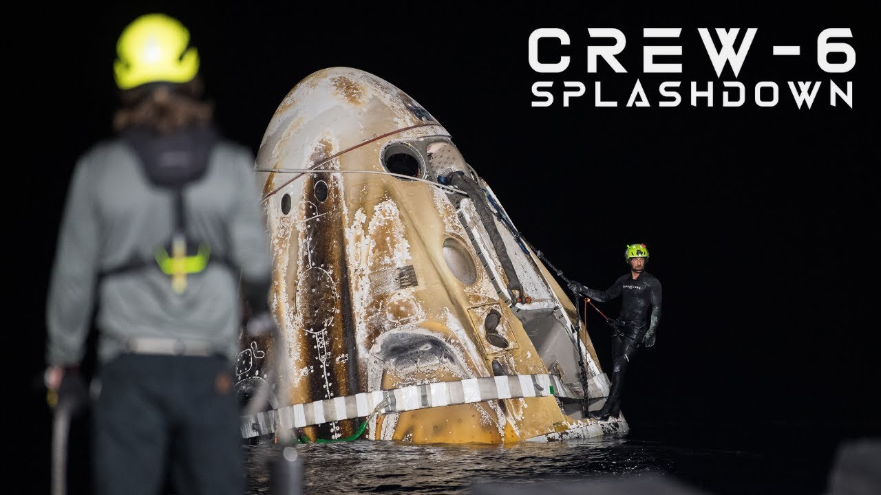 NASA's SpaceX Crew-6 to Splash Down - YouTube