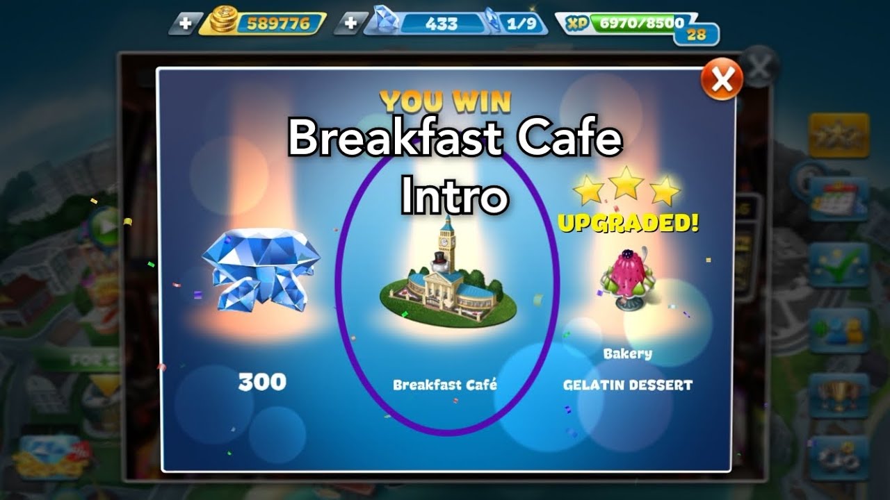 Cooking Fever - Breakfast Cafe Introduction - YouTube