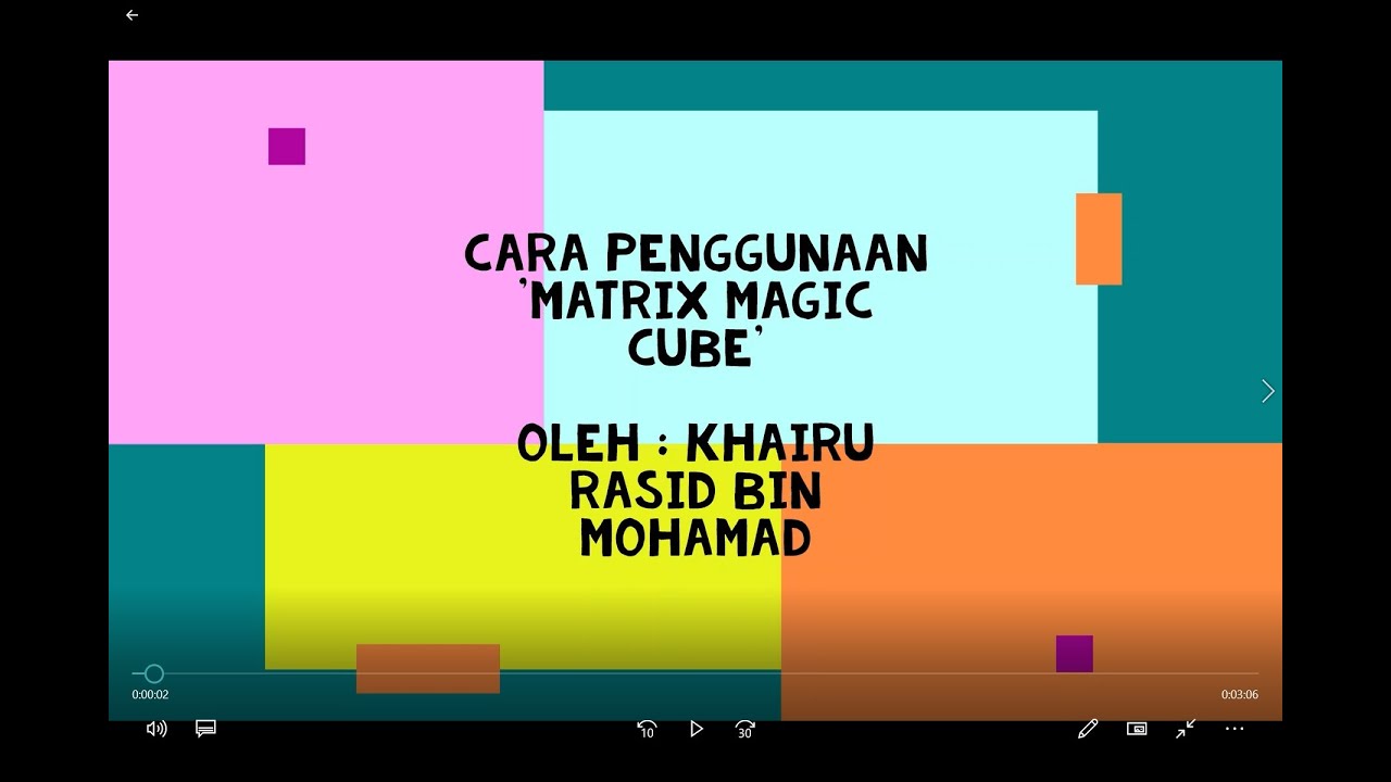 CARA PENGGUNAAN MATRIX MAGIC CUBE - YouTube