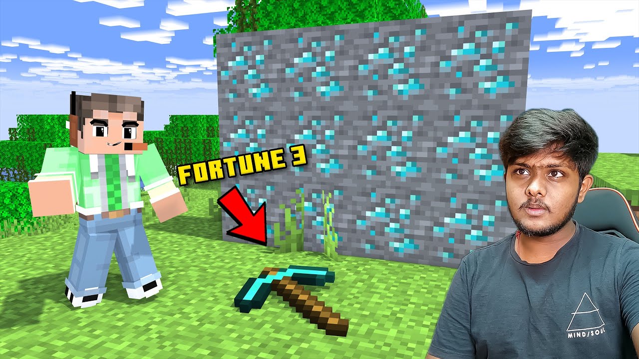 Finally Fortune Pick Axe | Minecraft Survival | In Telugu | GMK GAMER ...