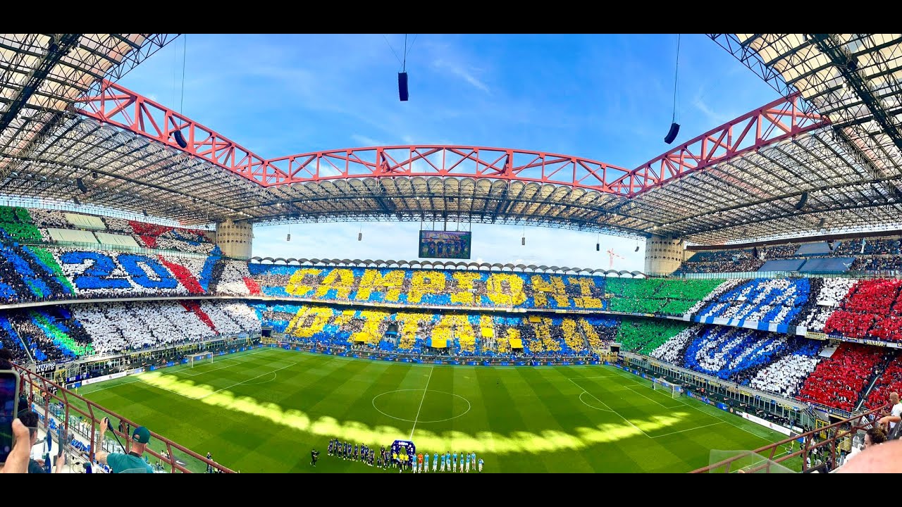 Inter-Lazio, coreografia da togliere il fiato per i campioni d'Italia ...