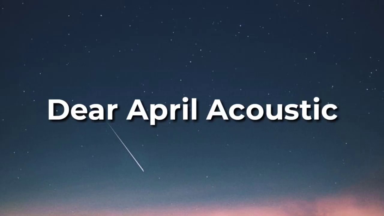 Franck Ocean - Dear April Acoustic (Lyrics) - YouTube