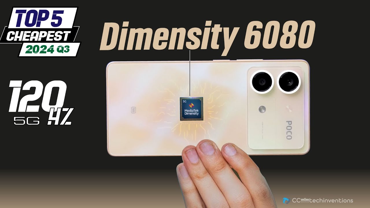 TOP 5: New Budget 5G 120 hz Phone Dimensity 6080 in 2024 Q3| # ...