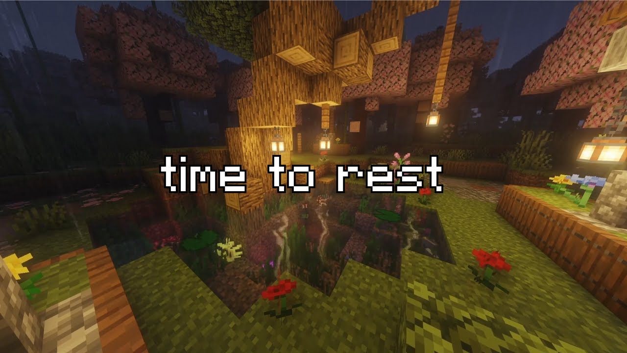 time to rest (minecraft music box, rain ambience) - YouTube