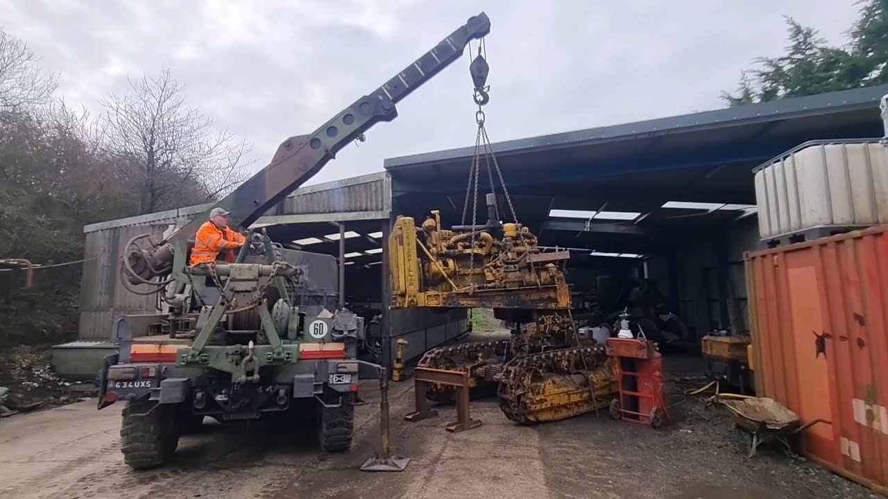 CAT D8 engine removal Pt.2 - YouTube