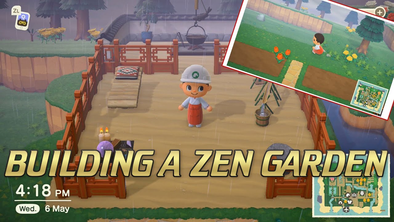 MAKING A ZEN GARDEN - ANIMAL CROSSING NEW HORIZONS - TUTORIAL - YouTube