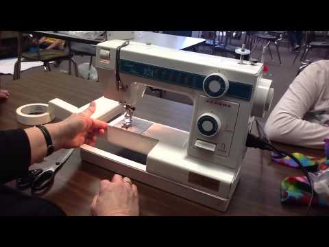 Threading a Sewing Machine - YouTube