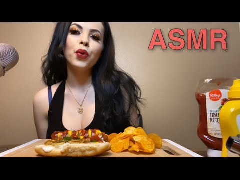 ASMR HOT DOG MUKBANG | WENDYXO