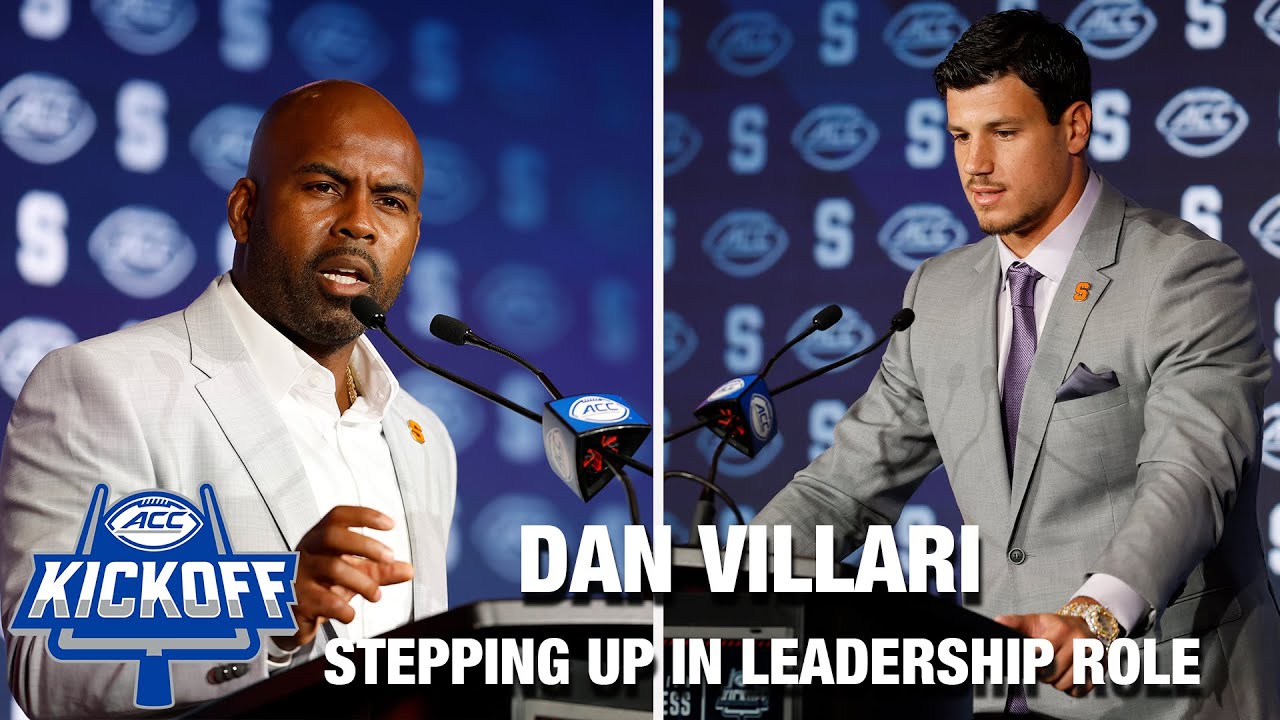 Syracuse's Dan Villari Stepping Up Into A Leadership Role | 2025 ACC ...