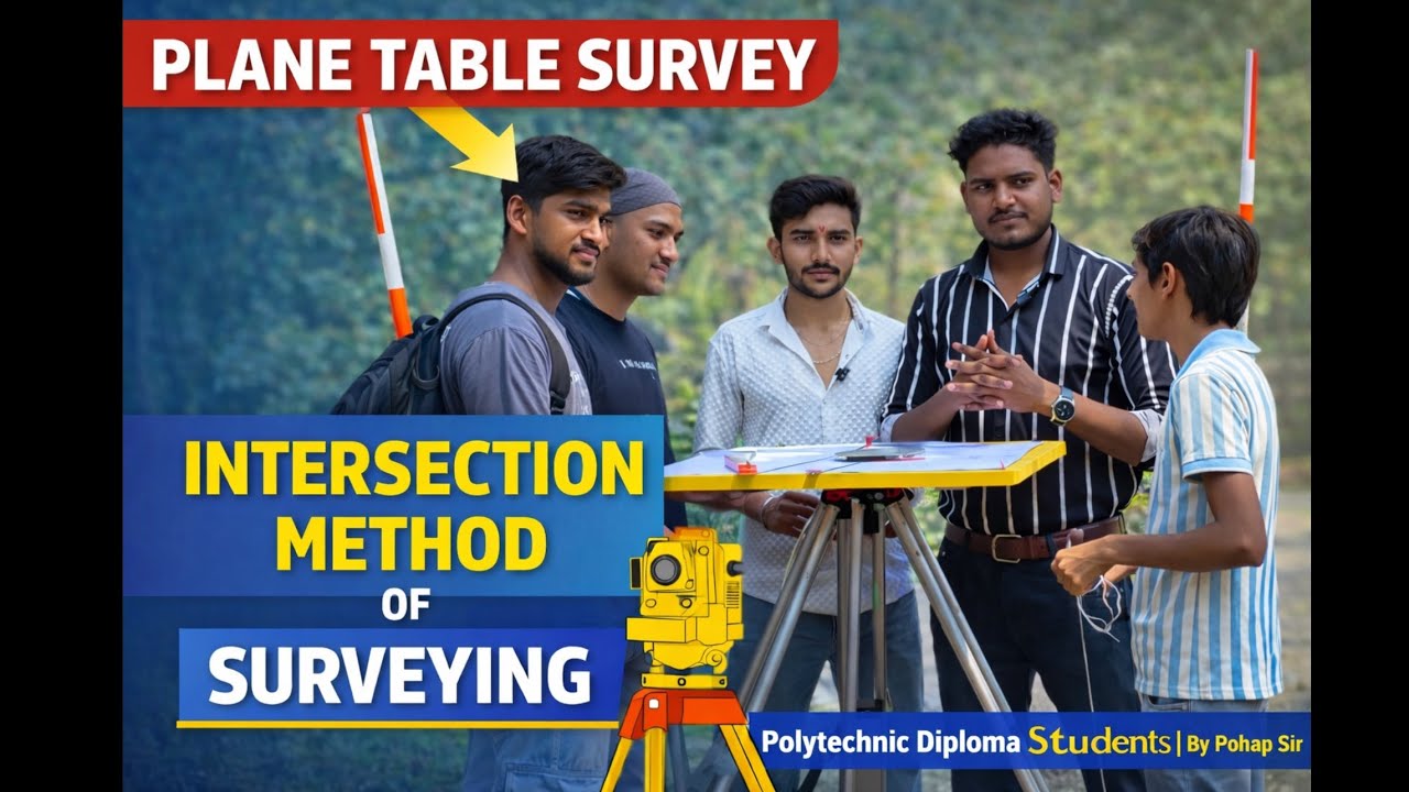 Plane Table Survey | Intersection Method of Plane Table Surveying ...