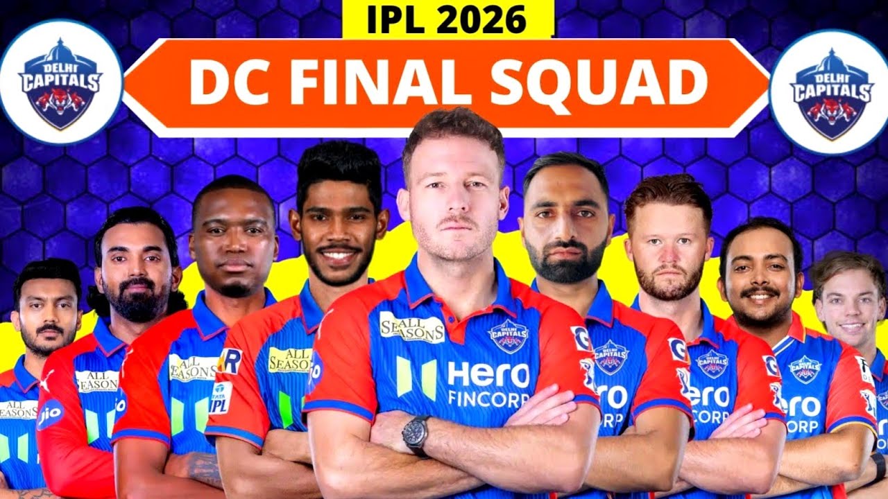 IPL 2026 - Delhi Capitals Full & Final Squad | DC Team 2026 Players ...