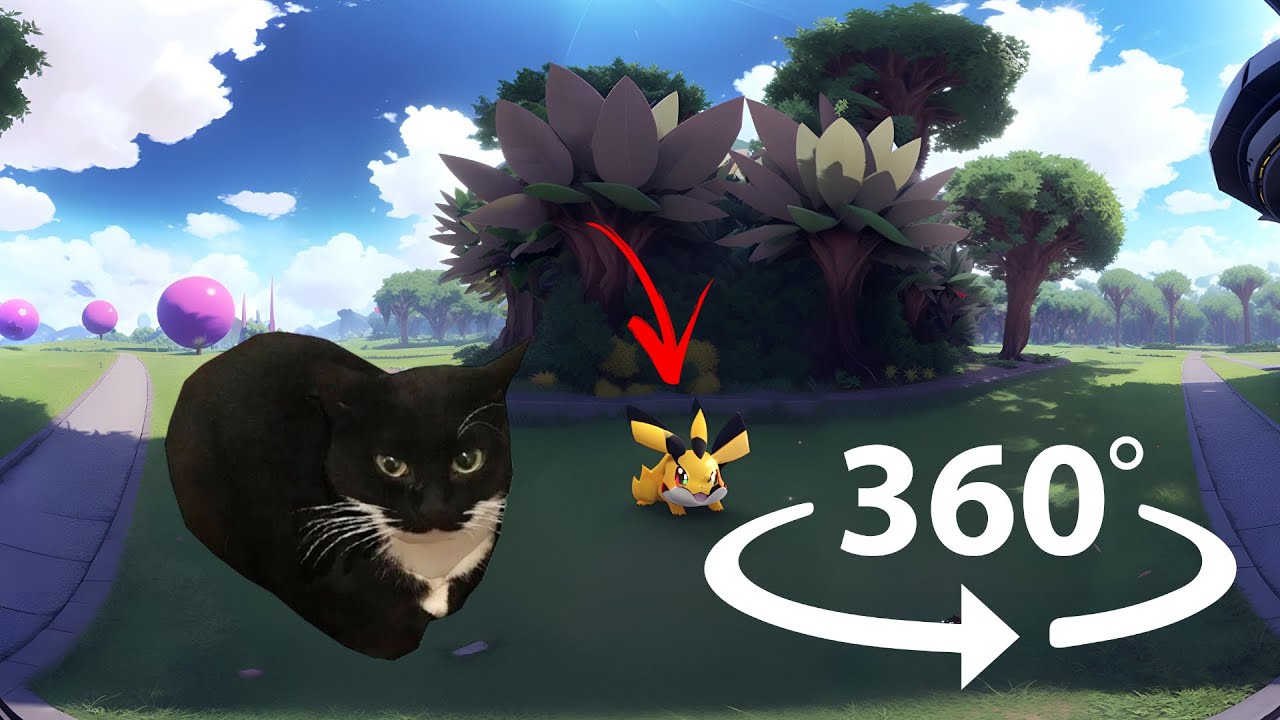 Maxwell The Cat 360° - Together with Pikachu VR360 VIDEO IN 4K - YouTube