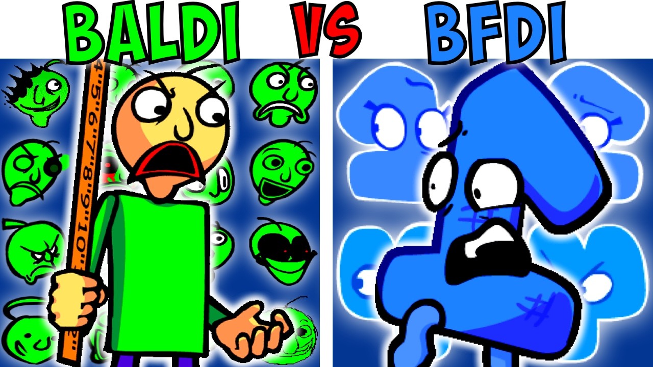 ALL BALDI VS BFDI TEST | FNF Character Test | Gameplay VS Playground ...