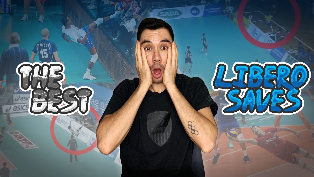 Team USA Libero Reacts to World's Best Libero Saves (Men) - YouTube