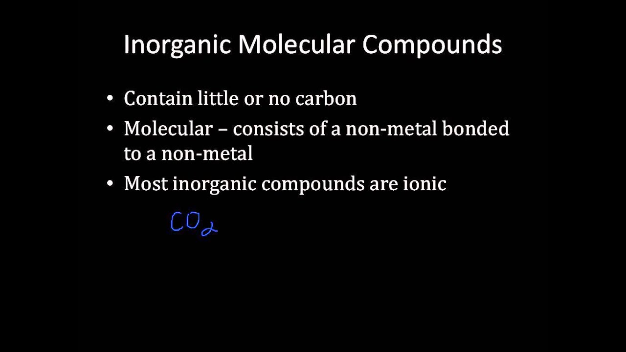 Classifying Inorganic Compounds - YouTube