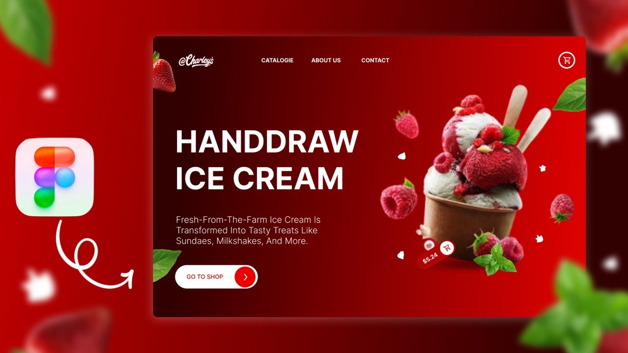 figma tutorial/Ice cream website ui design /abbas ux - YouTube