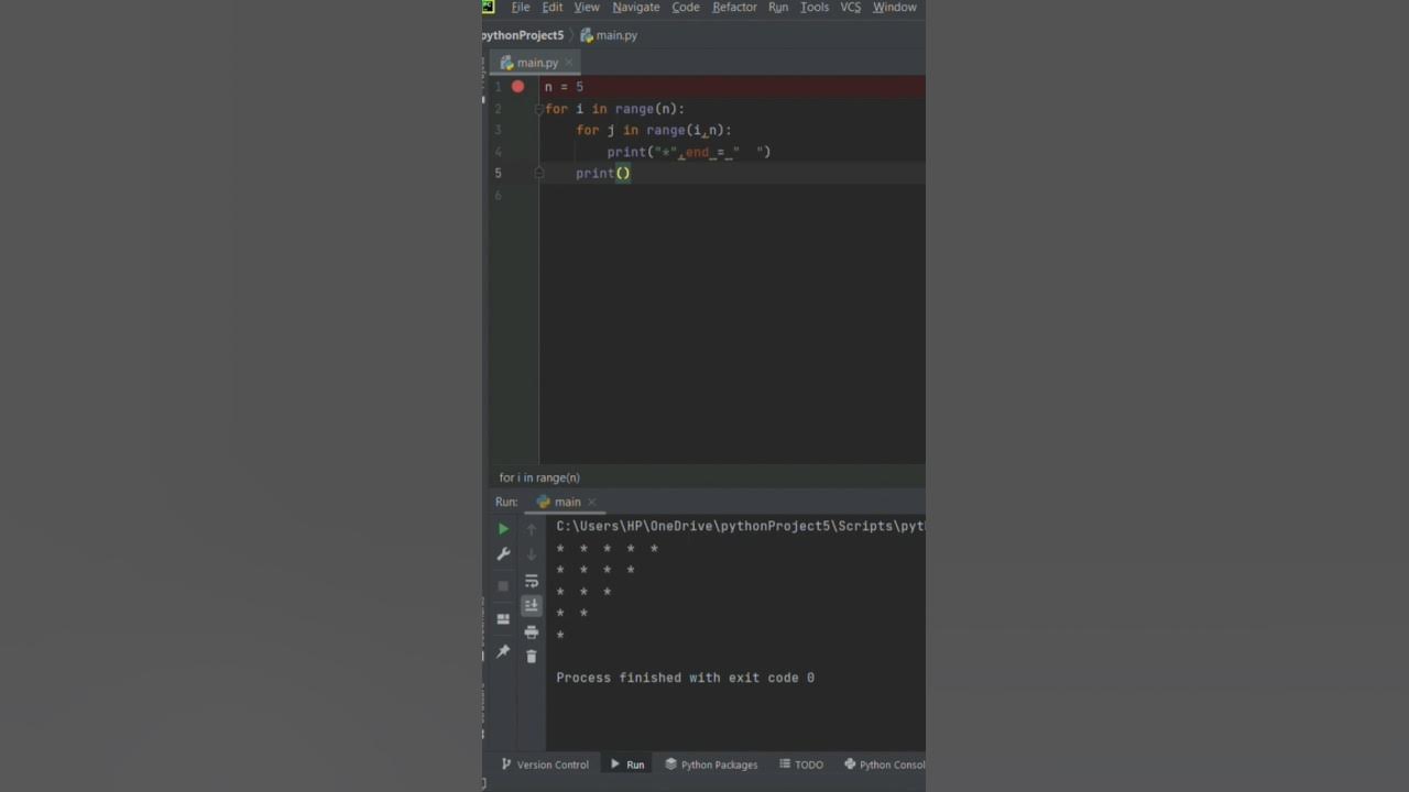 Decreasing Angle Triangle Forloop Python Video Shorts Viral