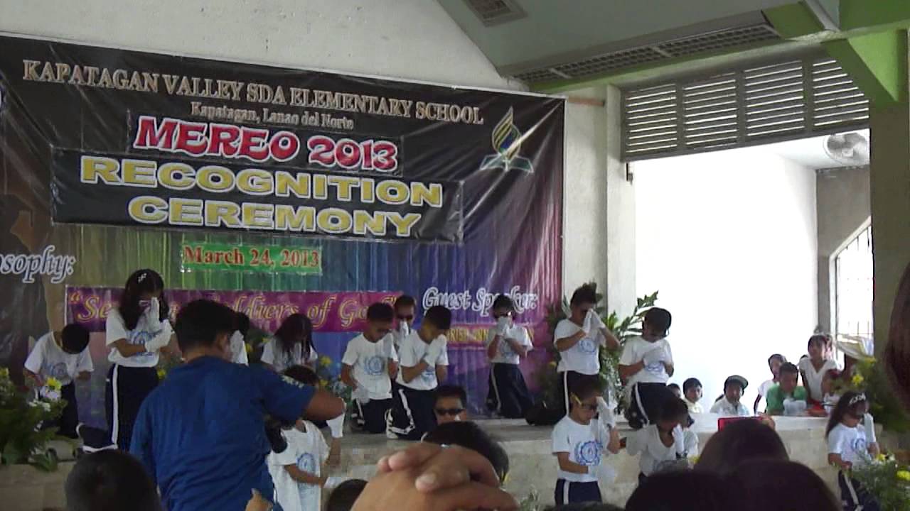 Grade school presentation during closing exercise.. - YouTube
