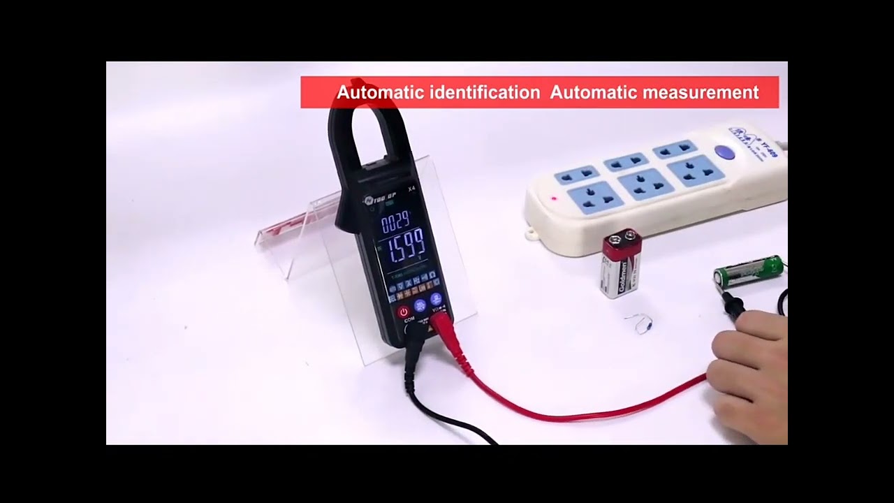 digital clamp meter tooltop x4 true rms 6000 count 400A - YouTube
