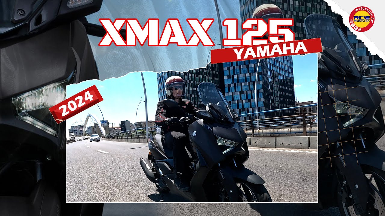 Scuter cu B-ul: Test Yamaha XMAX 125 2024 - YouTube