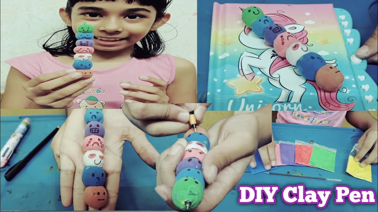 DIY Clay Pen | Super DIY Clay Cute Pen | Clay Magic Pen 😱🤩💖 @FUN2Learn ...